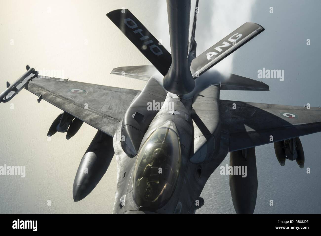 United Arab Emirates Air Force F 16 Desert Falcon High Resolution Stock ...