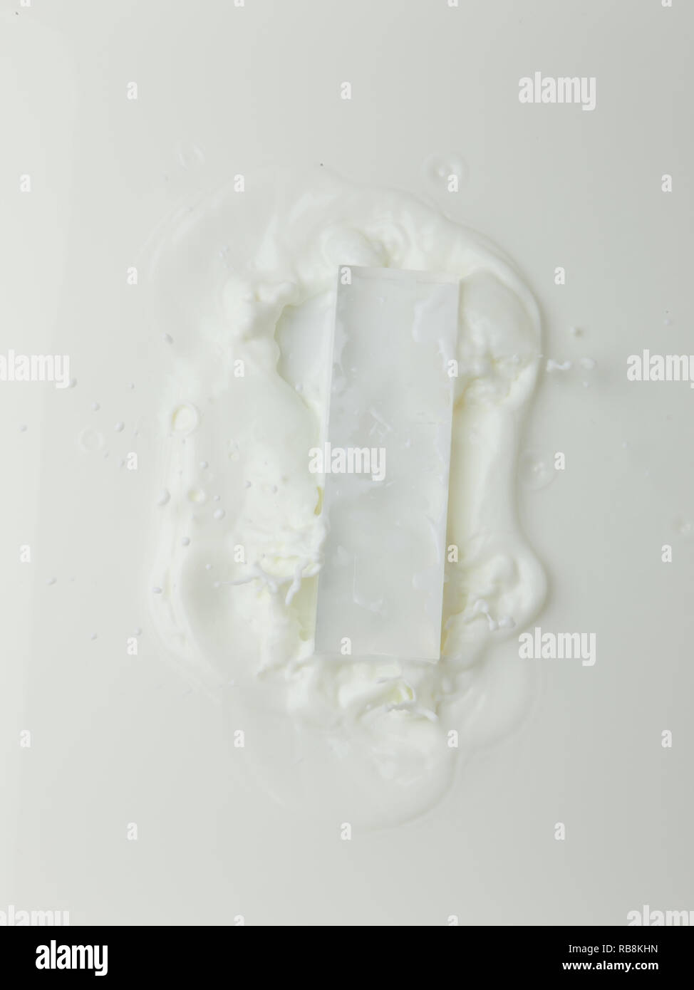 a milk wave. after falling into milk Stock Photo - Alamy