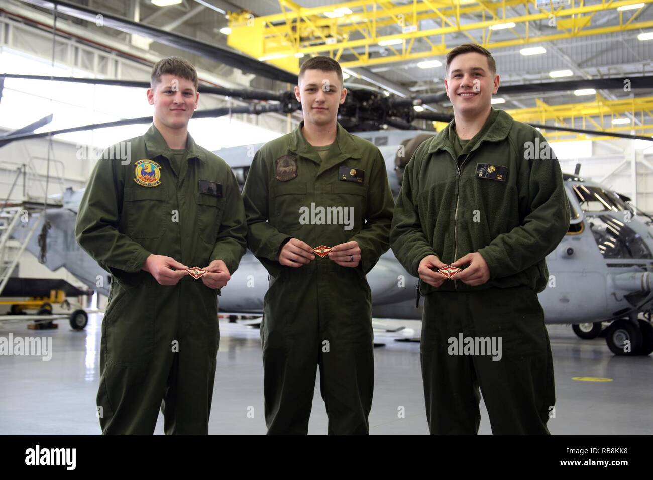 Lance Cpl. Tyler Yoder, Cpl. Nicholas Bloom and Cpl. Eugene Null show ...