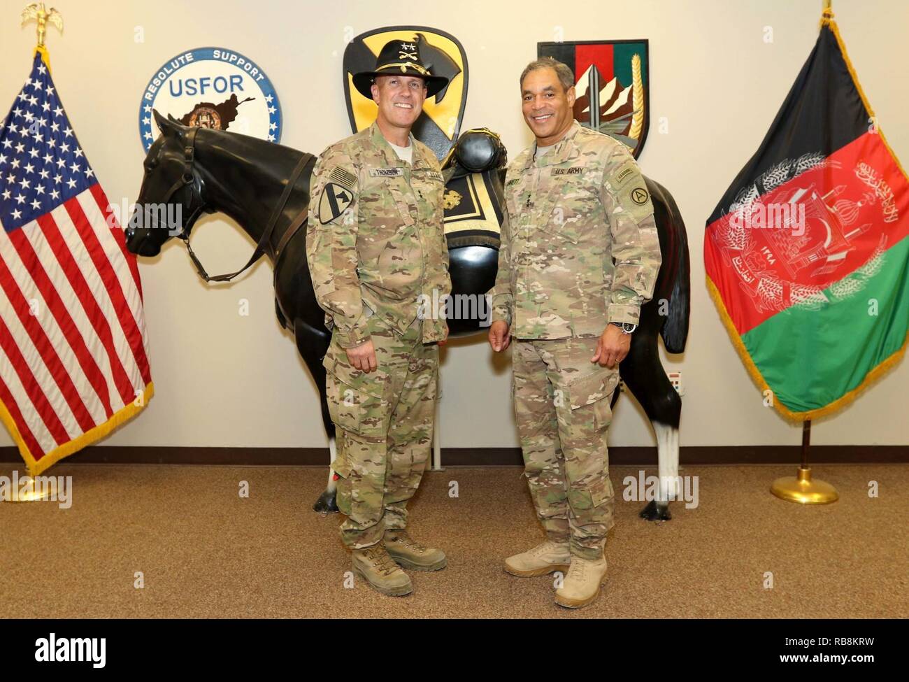 The U.S. Army Central commander, Lt. Gen. Michael Garrett, met with the ...