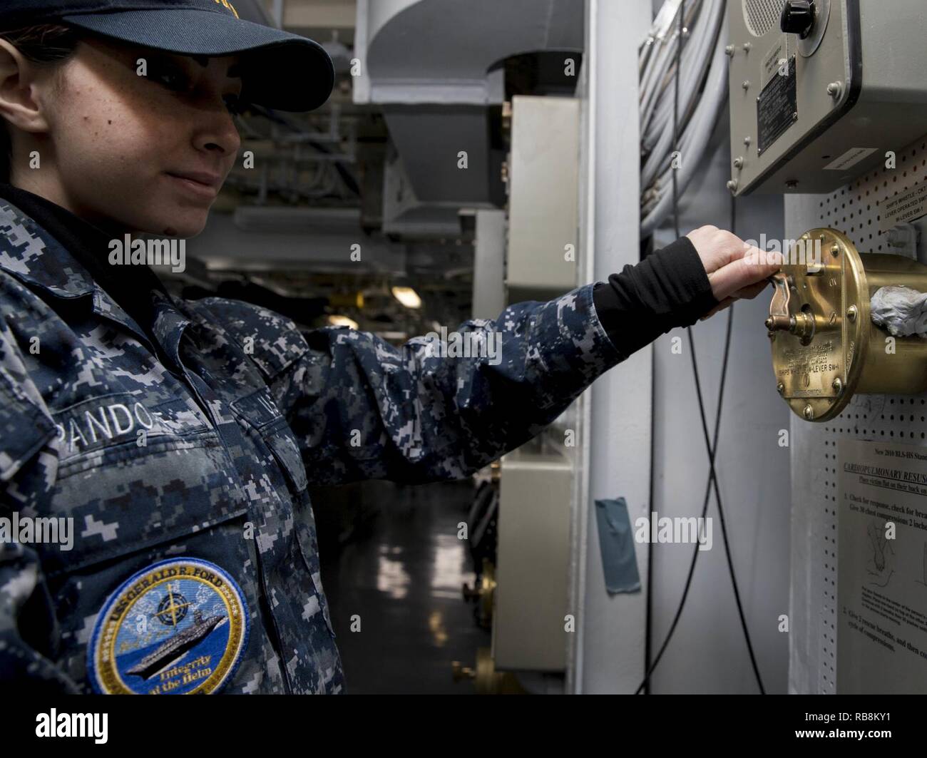 NEWPORT NEWS, Va. (Dec. 16, 2016) – Quartermaster Lydia Pandorf, a ...