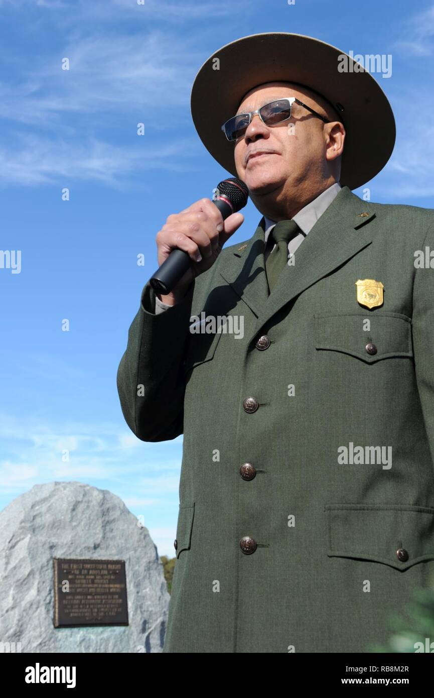 Darrell Collins, historian with the U.S. National Park Service ...