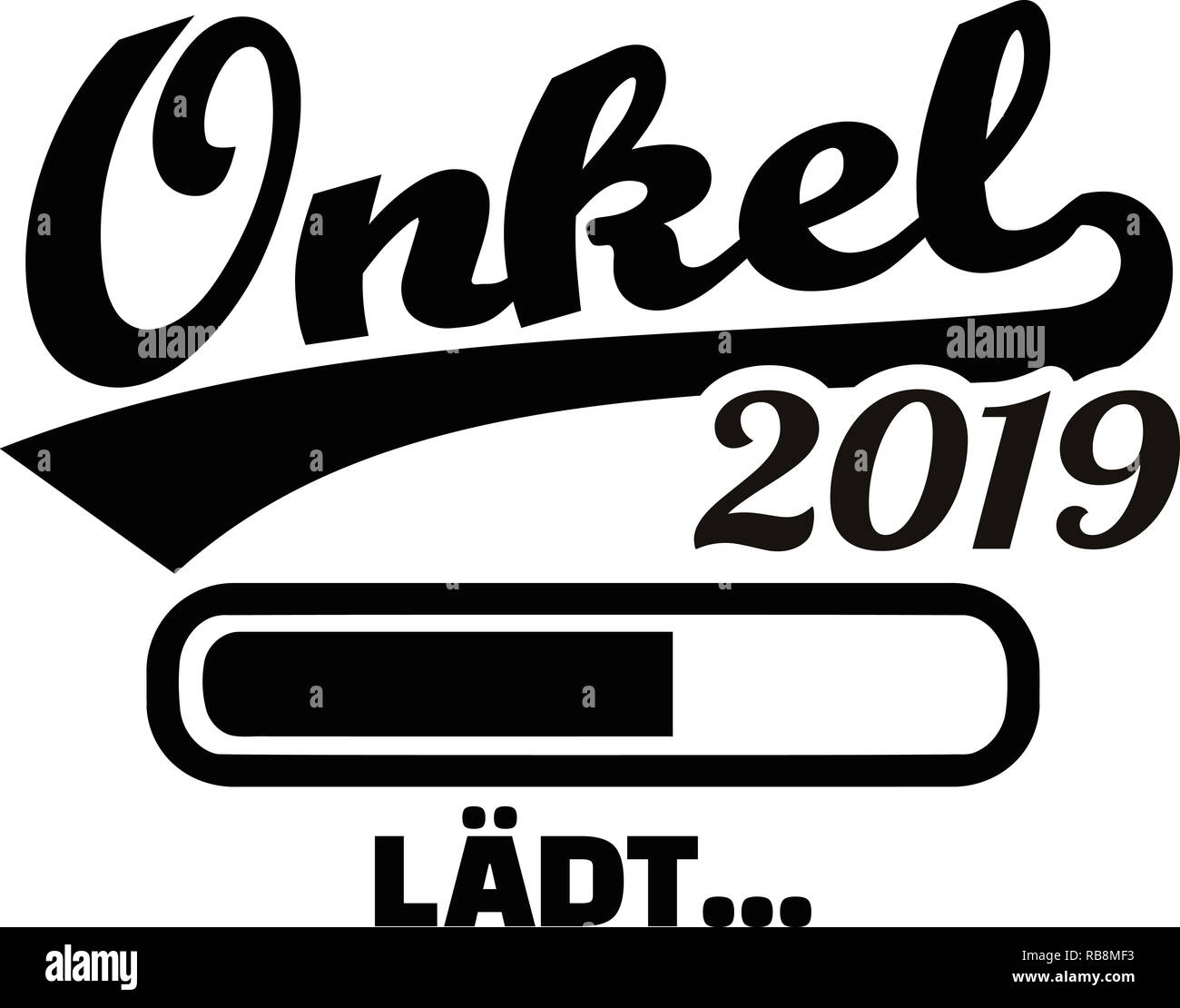 Uncle loading bar 2019 german Stock Photo - Alamy