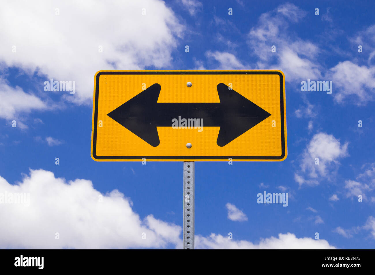 The "Both Ways" sign in the Southern California desert Stock Photo - Alamy
