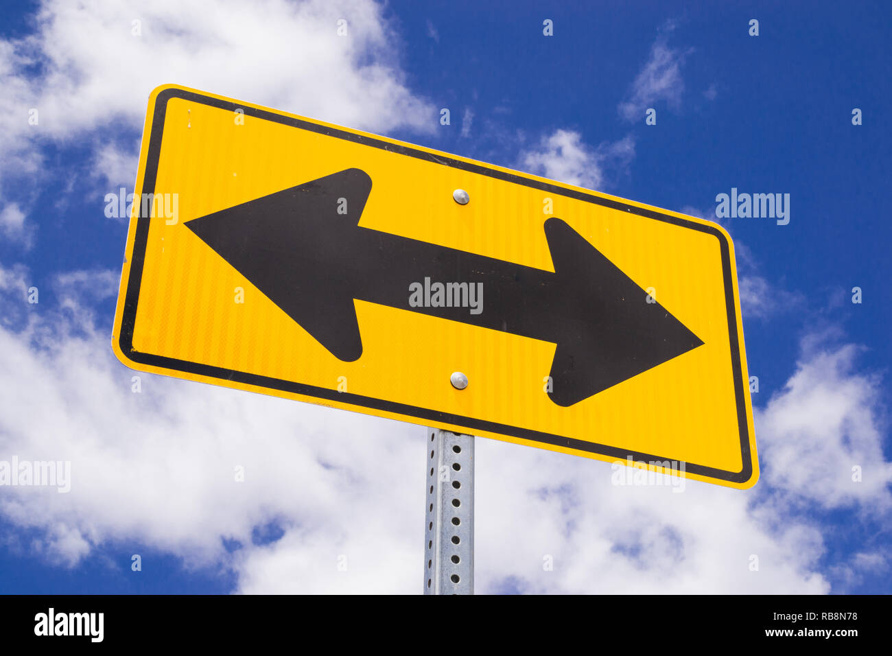 The "Both Ways" sign in the Southern California desert Stock Photo - Alamy