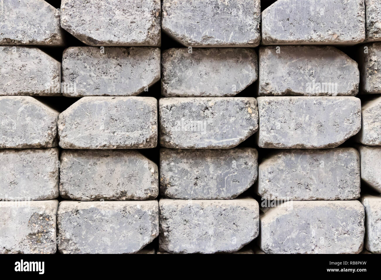 building material - concrete tiles - concrete blocks Stock Photo - Alamy
