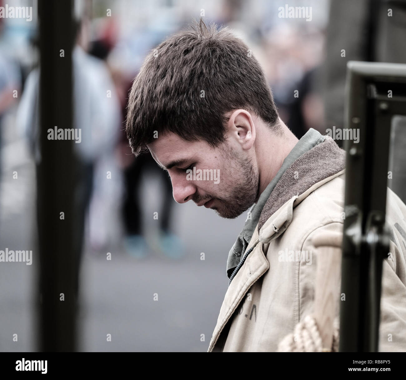 Characters in costumer at an event to commemorate WW2 and the Military ...