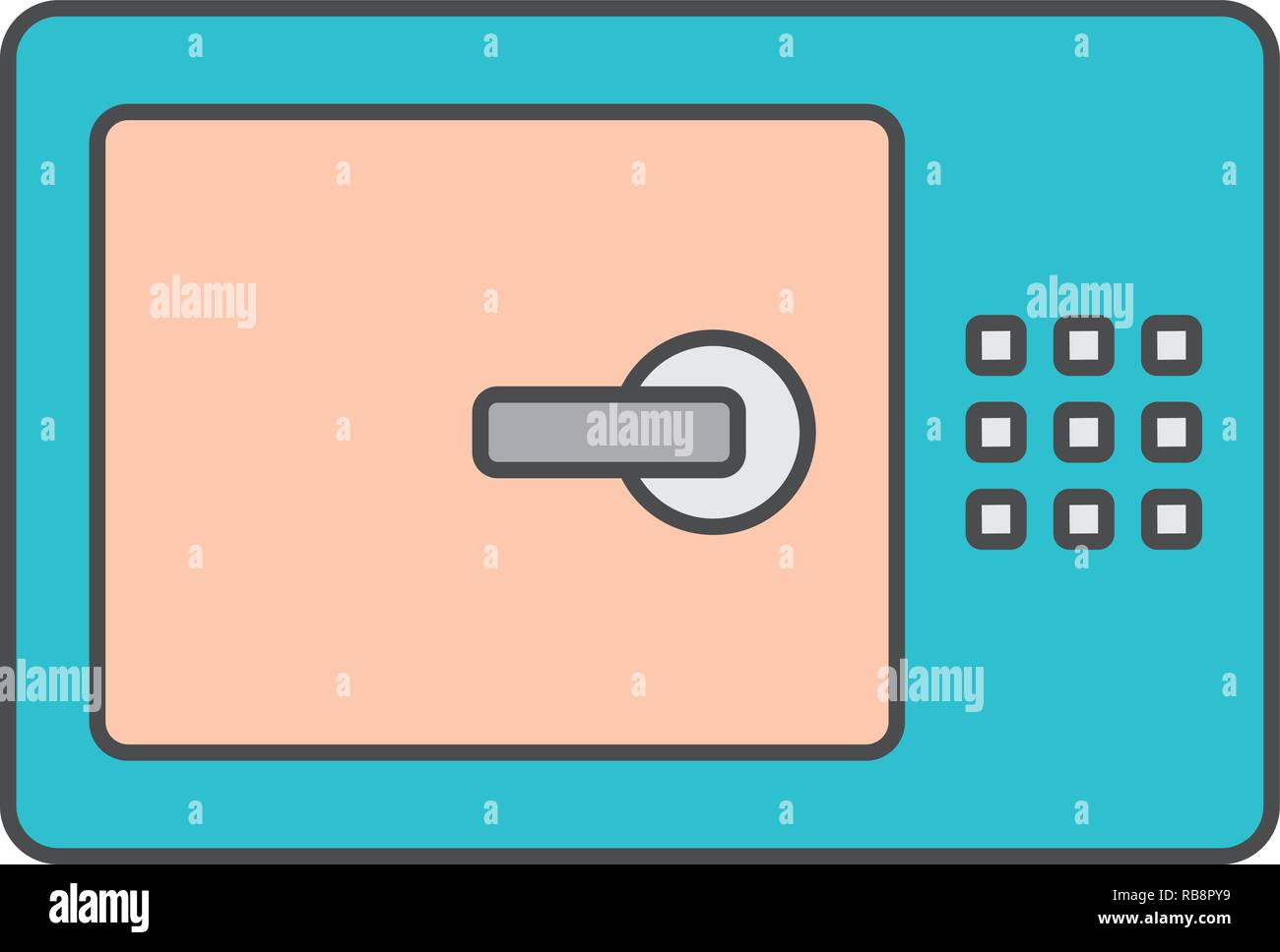 safety box vector art flat cartoon doodle icon Stock Vector Image & Art ...