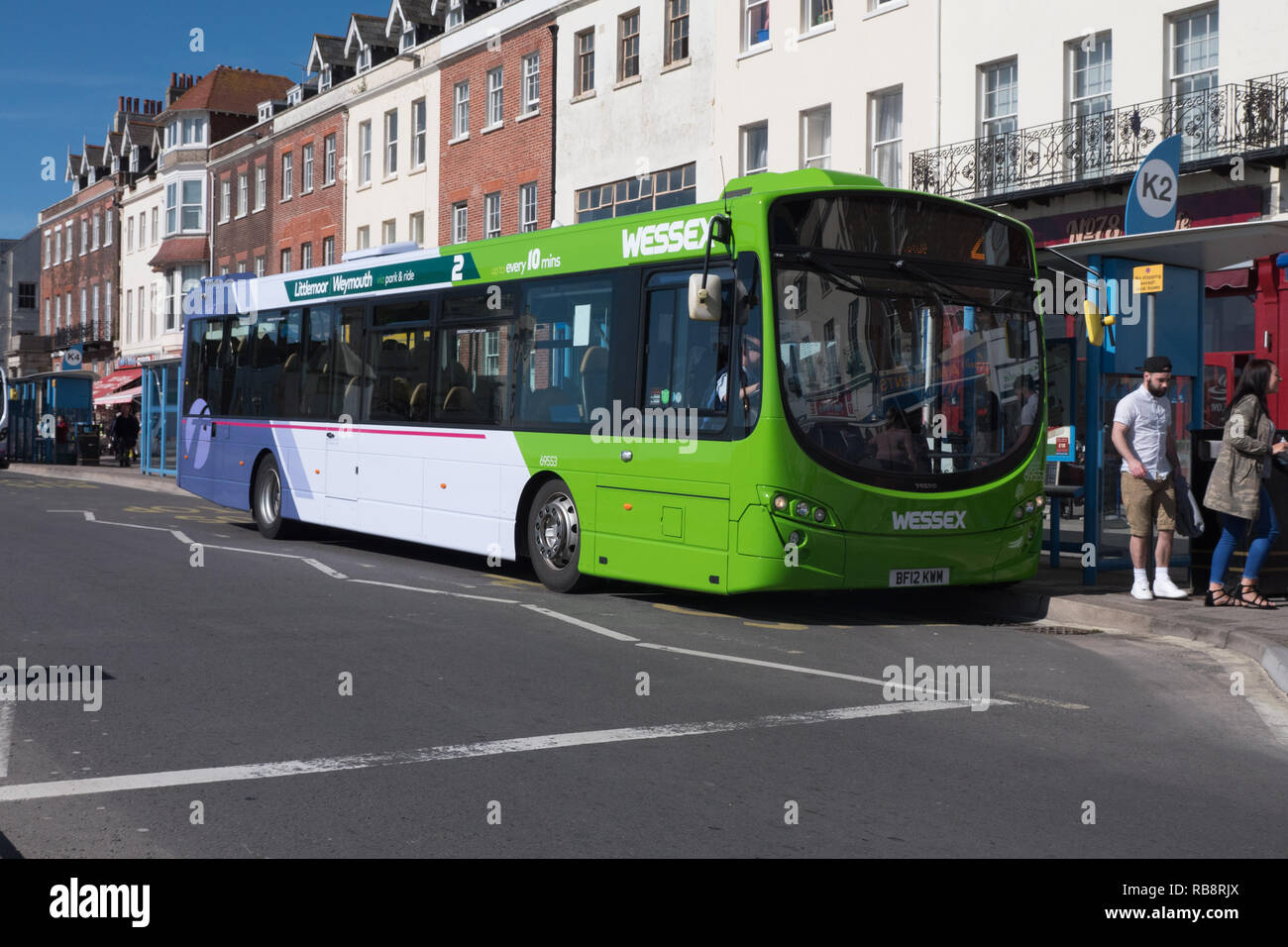 First bus side hi-res stock photography and images - Alamy