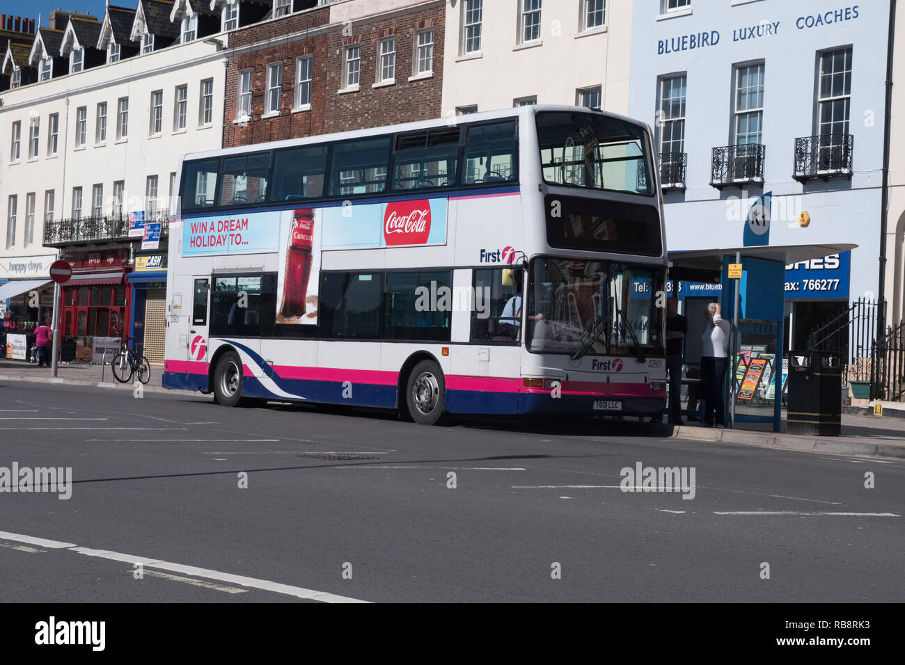 First bus side hi-res stock photography and images - Alamy