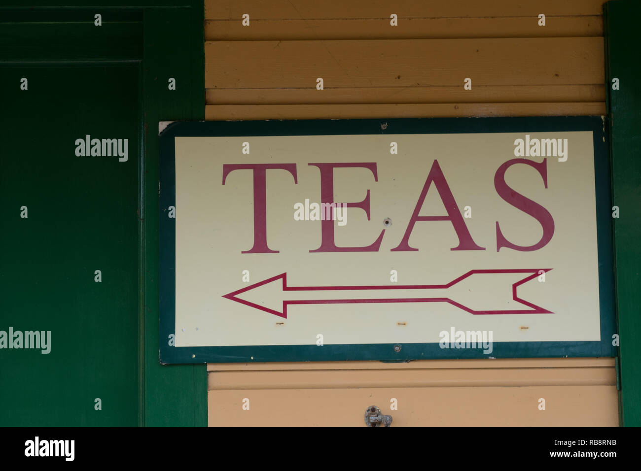 Teas sign hi-res stock photography and images - Alamy