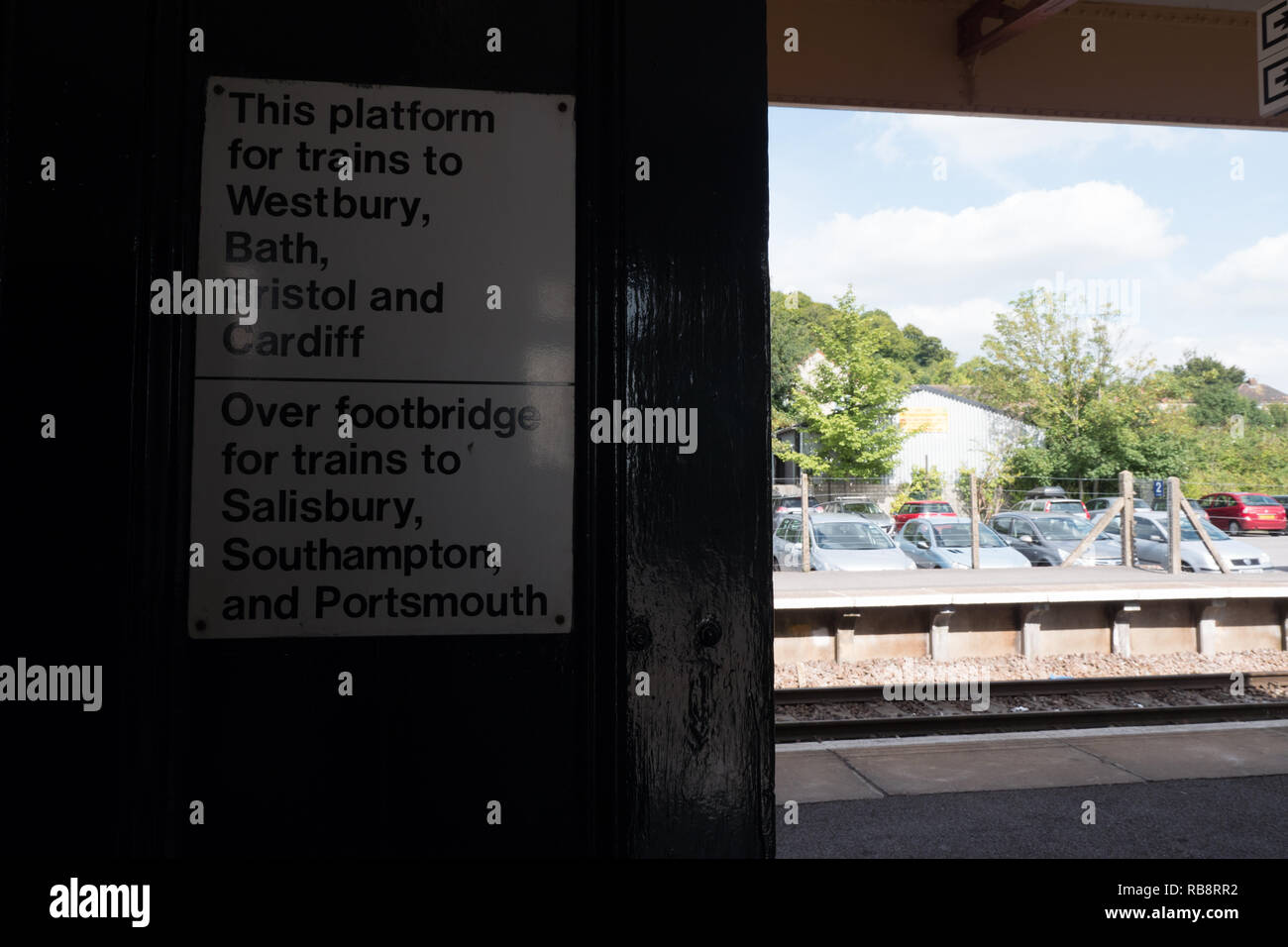 Warminster Railway Station, Wiltshire Stock Photo - Alamy