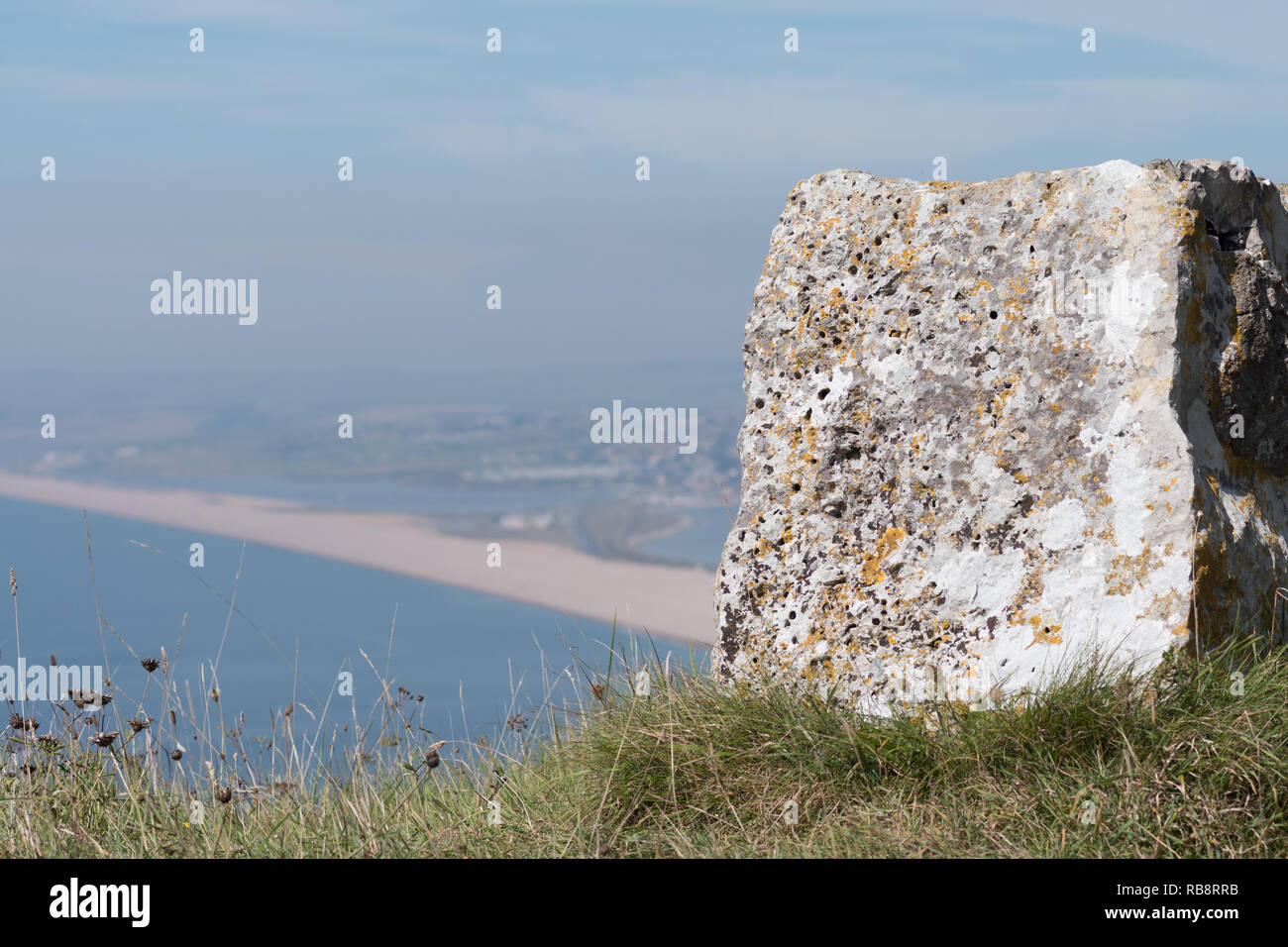 Rocks and Sea, Tout Quarry, Portland Stock Photo - Alamy