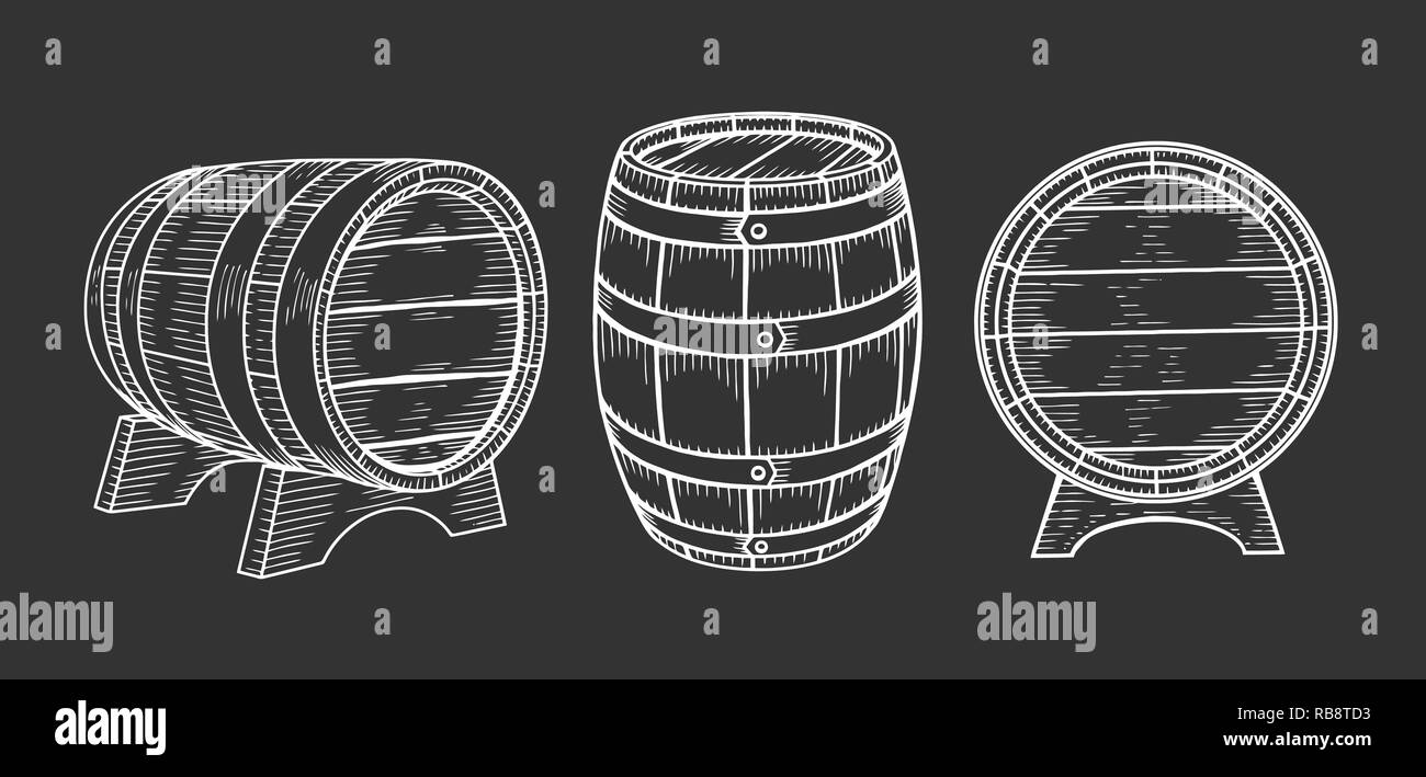 Vintage Whiskey Barrel Vector
