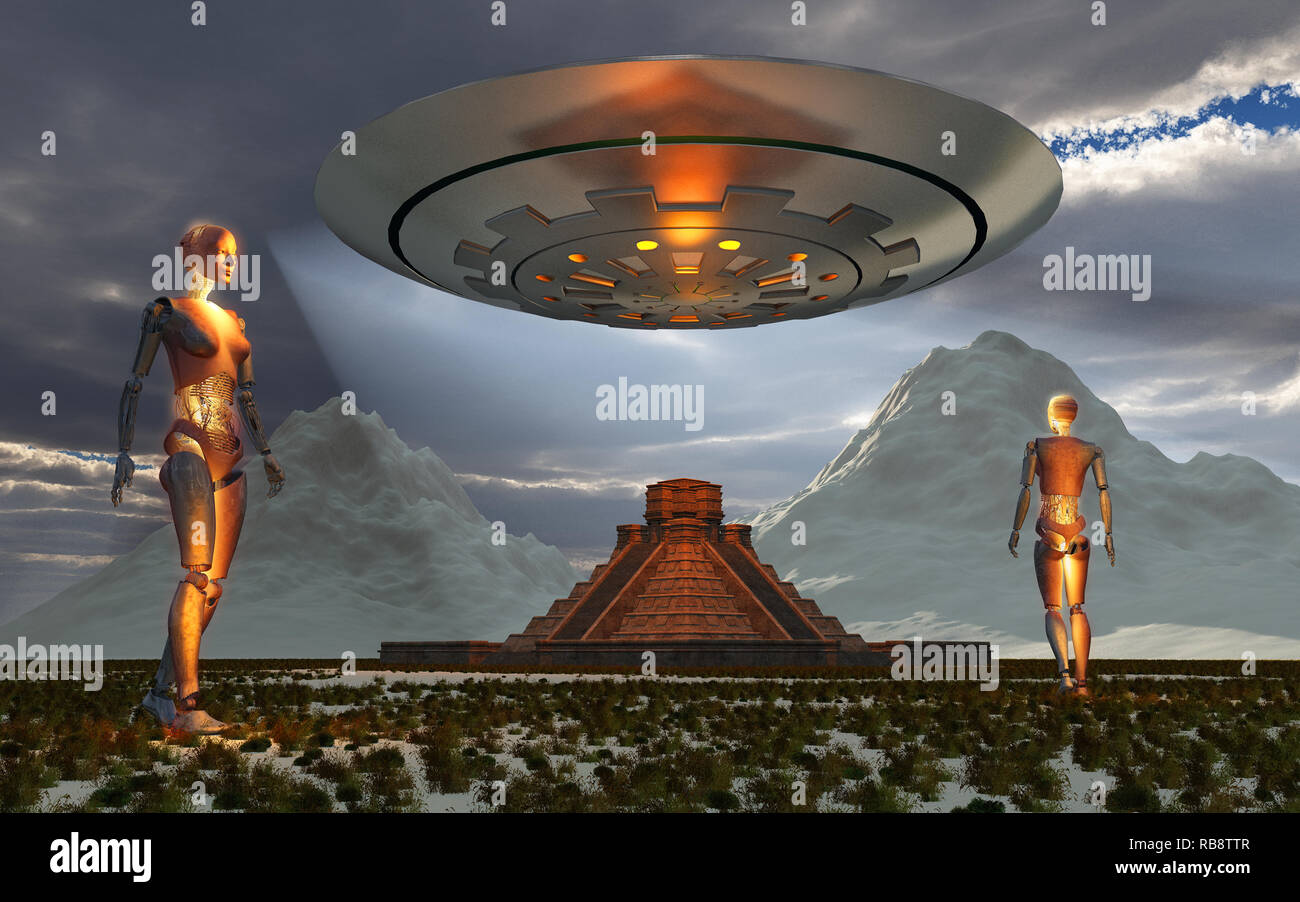 Scifi temple hi-res stock photography and images - Alamy