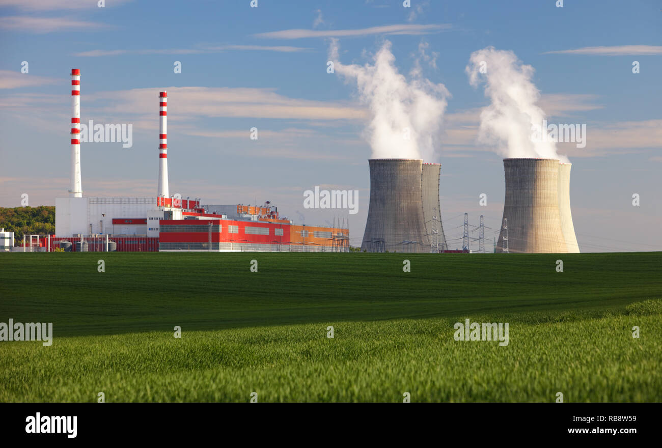 Nuclear power plant Stock Photo - Alamy