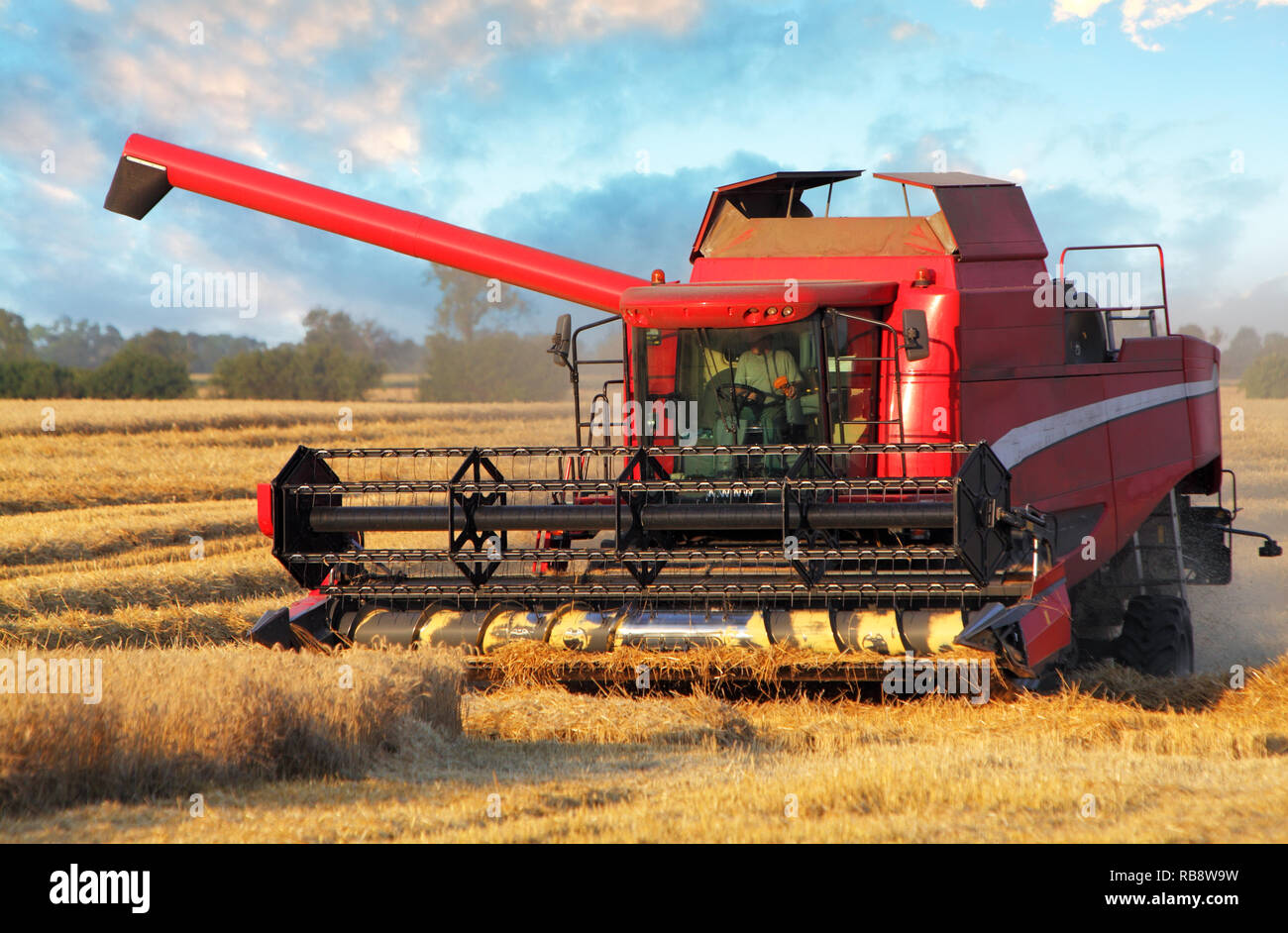 Farming agriculture grain harvester nature hi-res stock photography and ...