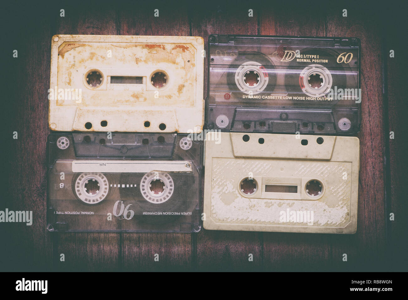 Old cassette tapes hi-res stock photography and images - Alamy