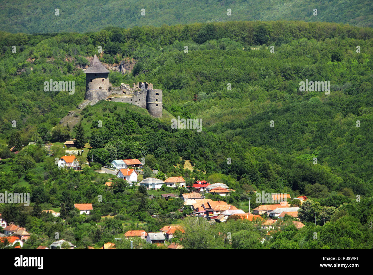 Old castle ruin aerial hi-res stock photography and images - Alamy