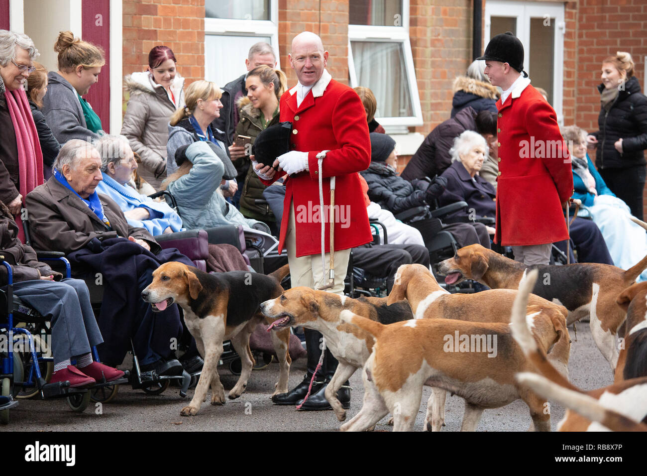 The annual Boxing Day Hunt meet of Atherstone Hunt held in Market ...