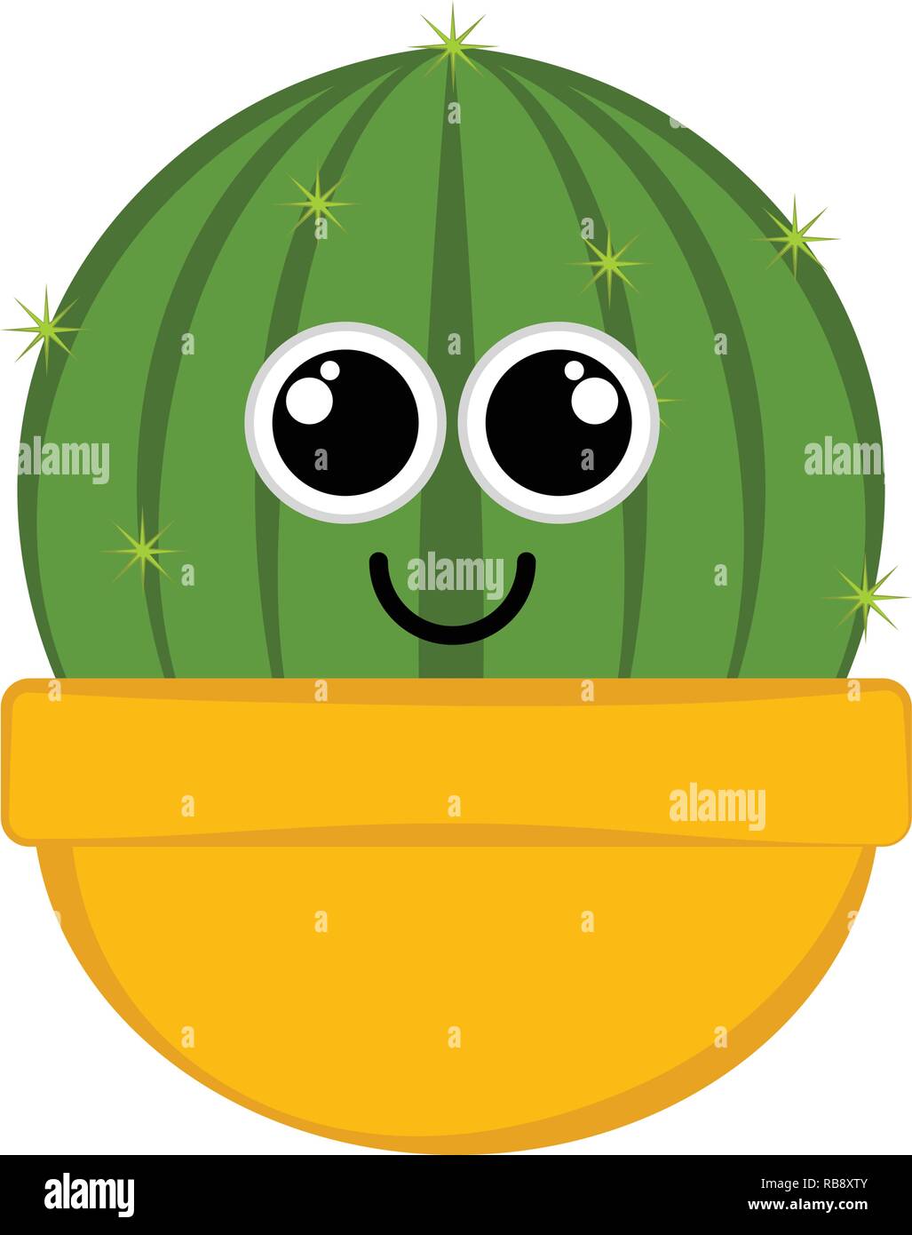 Happy cactus Stock Vector Images - Alamy