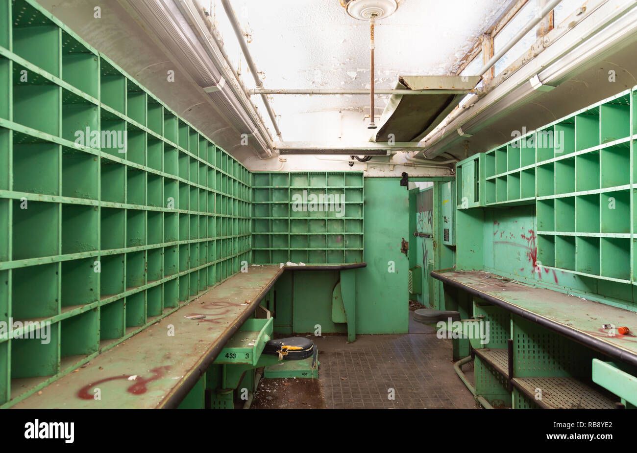 Abandoned ruined interior railway hi-res stock photography and images ...