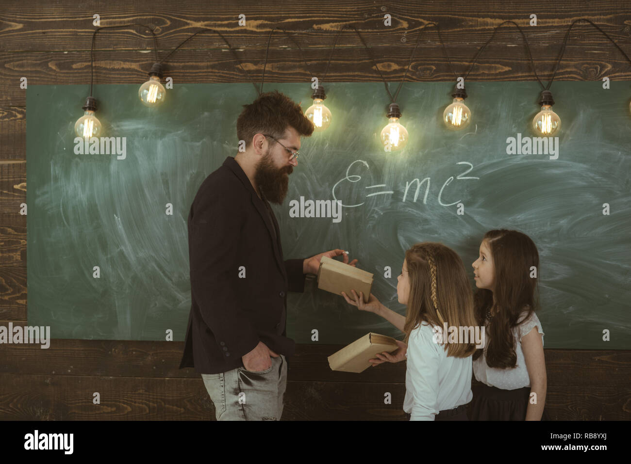 Talented child usually needs coaching. Talented schoolkid is doing his ...