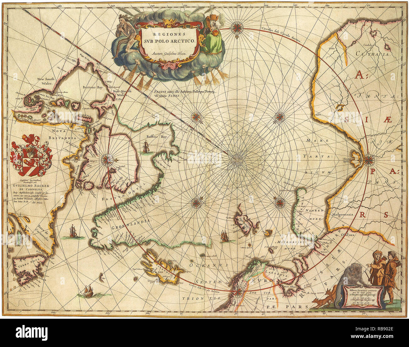 Earth globe north pole view hi-res stock photography and images - Alamy