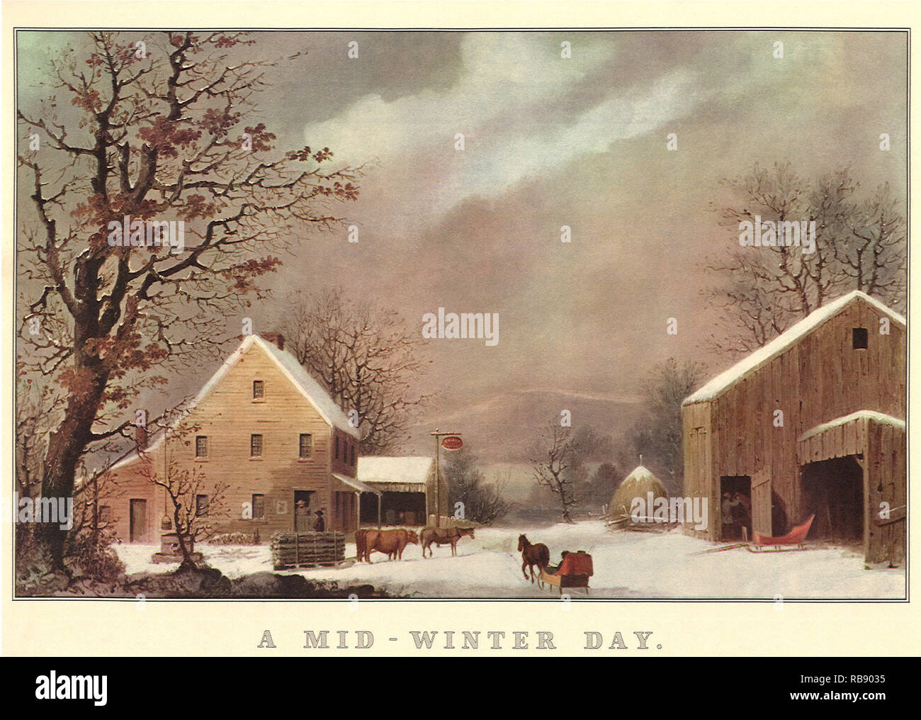 A Mid-Winter Day Stock Photo - Alamy