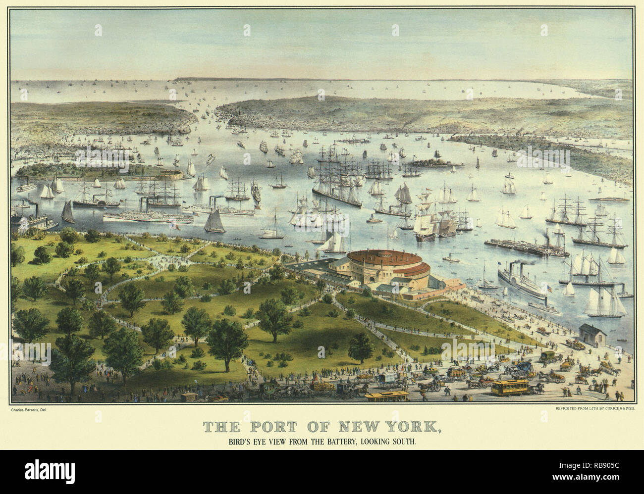 View of Port. New York City Stock Photo - Alamy