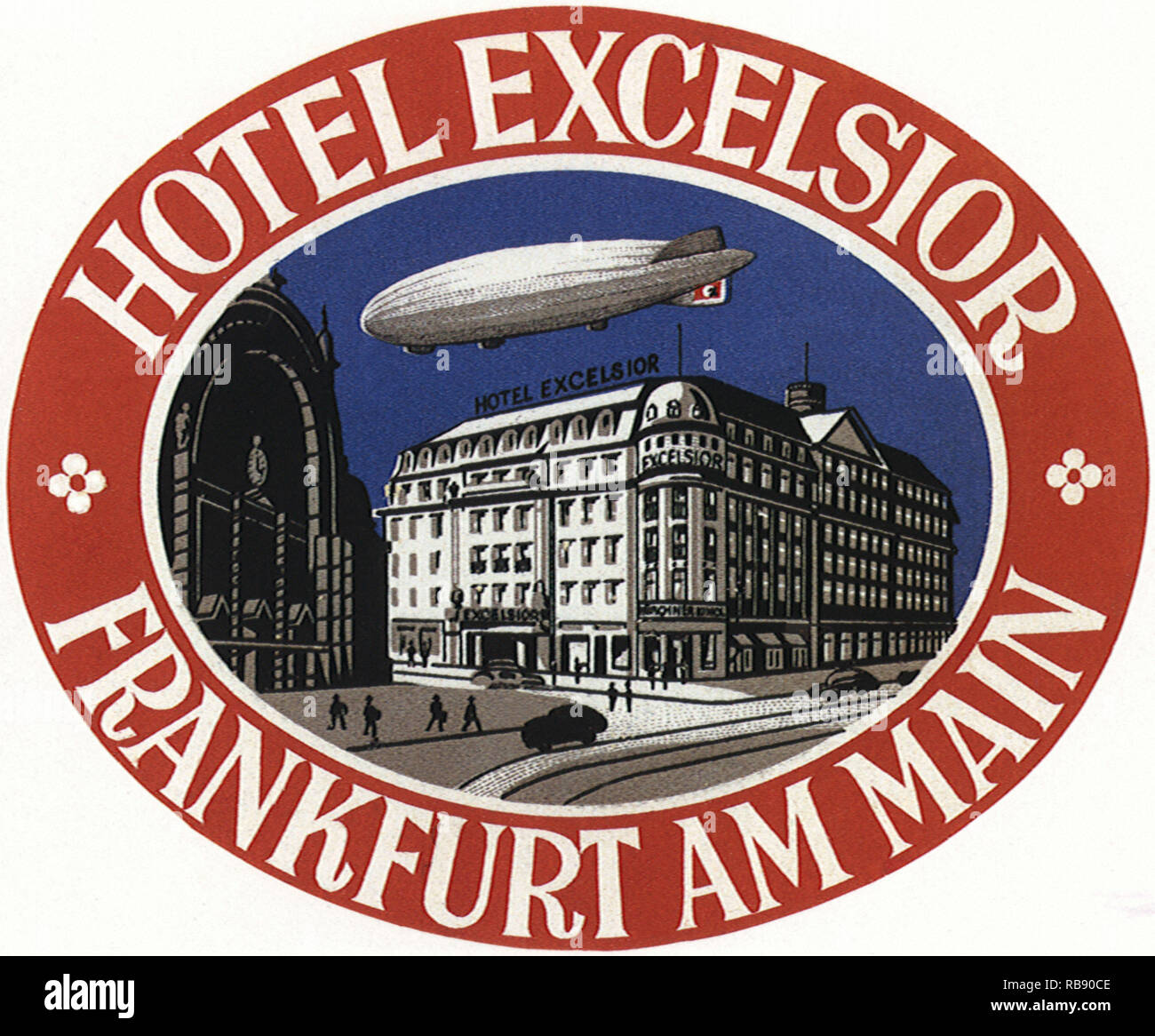 Luggage Label from Frankfurt Stock Photo - Alamy