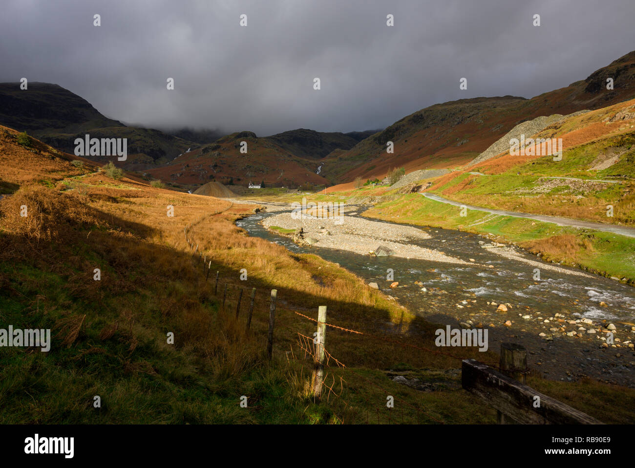 Coppermines Valley in the Lake District National Park near Coniston ...