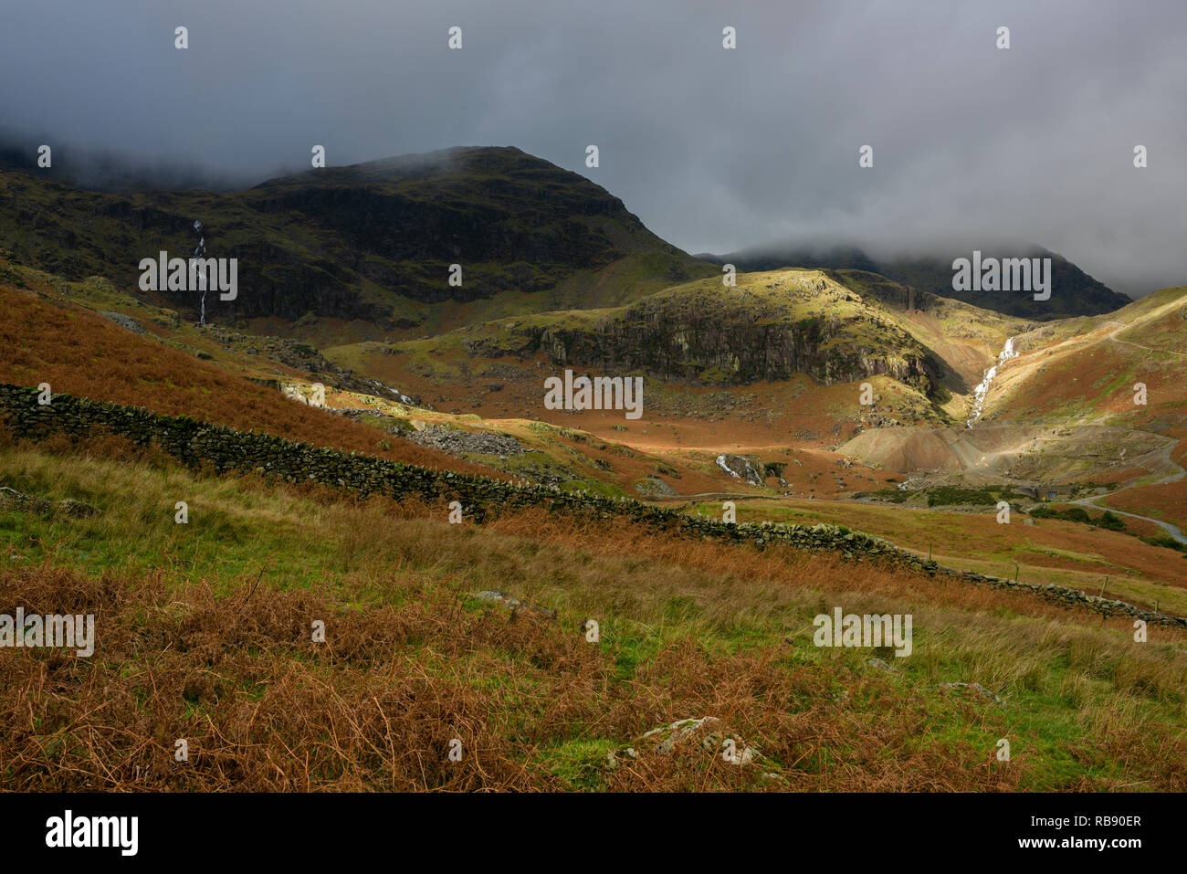 Coppermines Valley in the Lake District National Park near Coniston ...