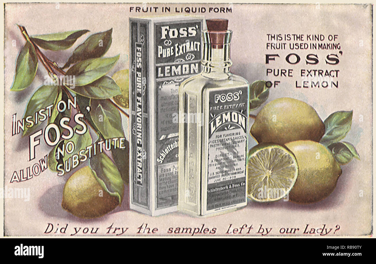 Lemons, Bottle, and Box Stock Photo - Alamy