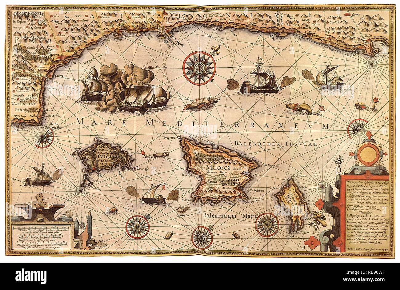 Old sea charts hi-res stock photography and images - Alamy