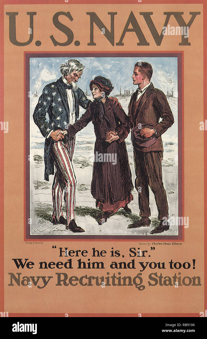 Navy Recruiting Poster Stock Photo - Alamy