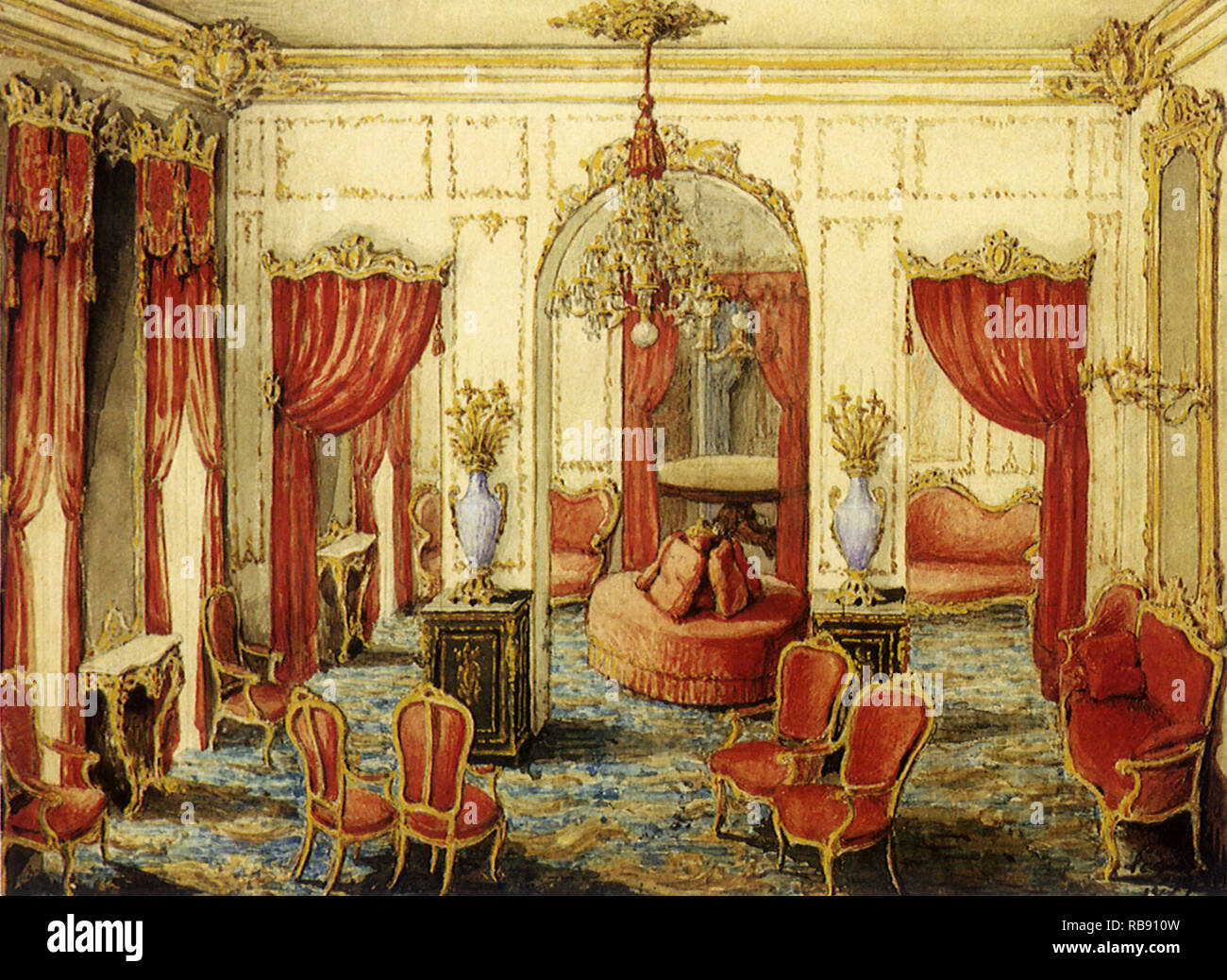 Vintage room interiors hi-res stock photography and images - Alamy