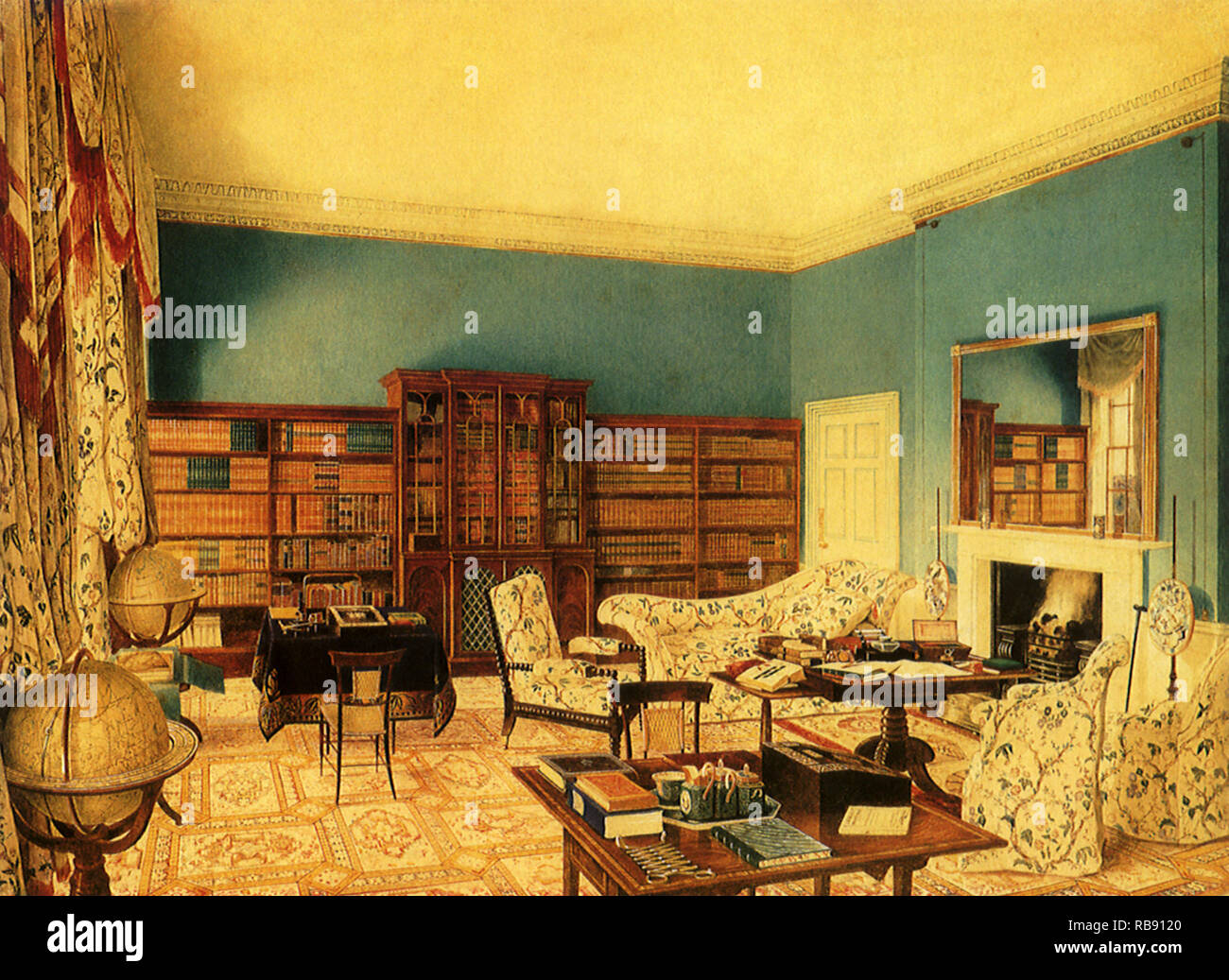 Historical home library hi-res stock photography and images - Alamy