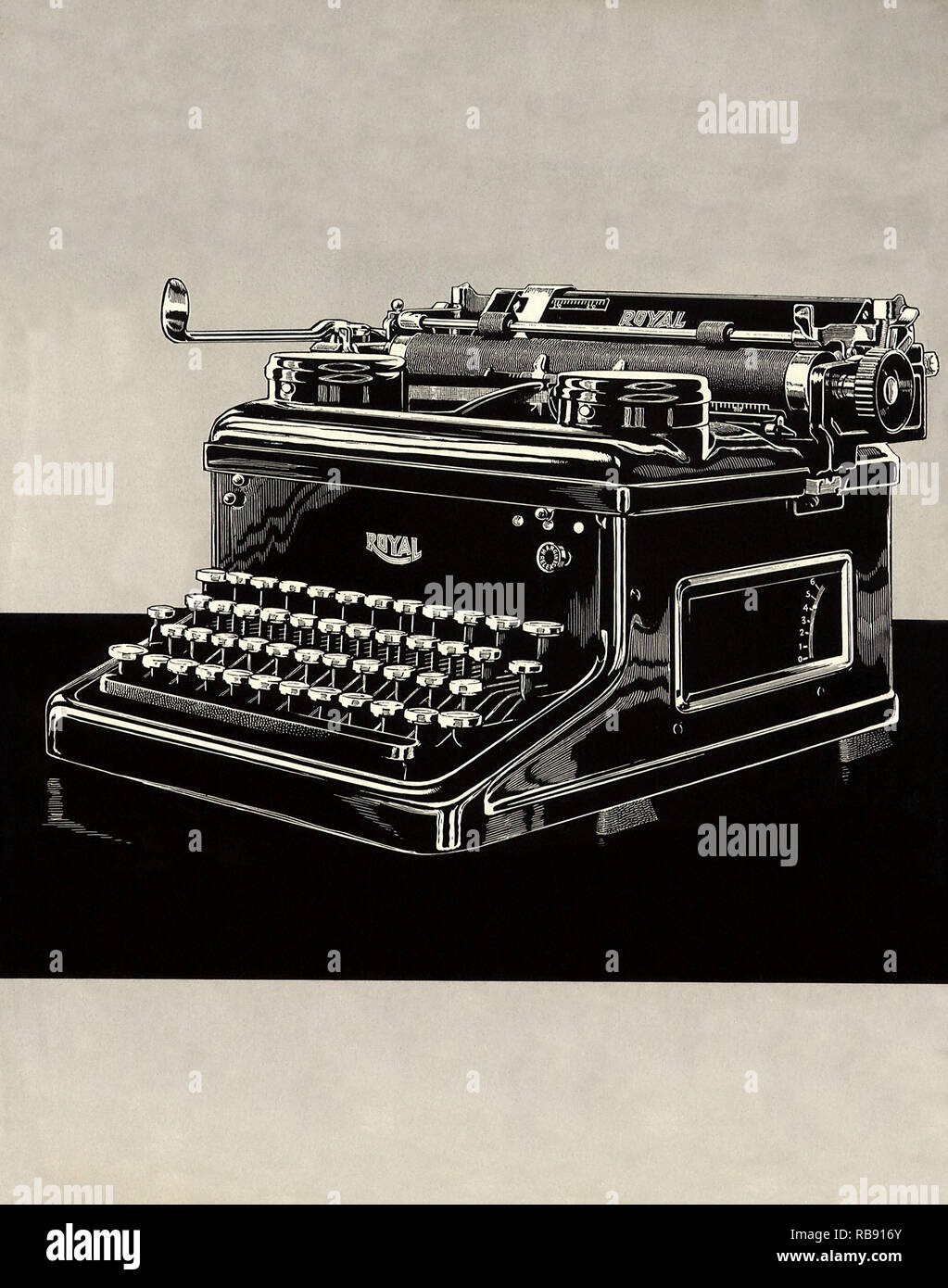 Black and white vintage typewriter hi-res stock photography and images ...