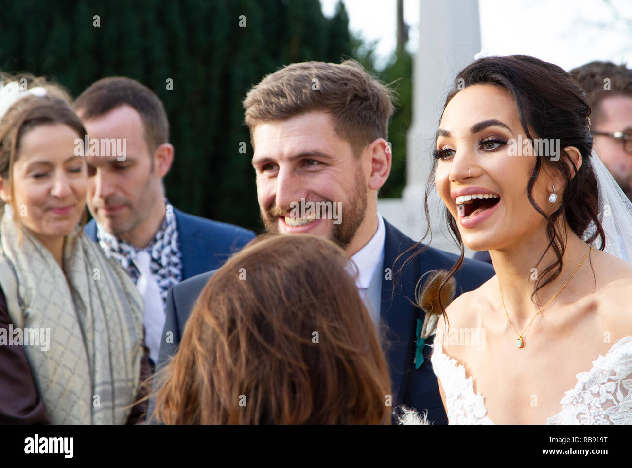 Local girl soprano Laura Wright's traditional church wedding at St ...