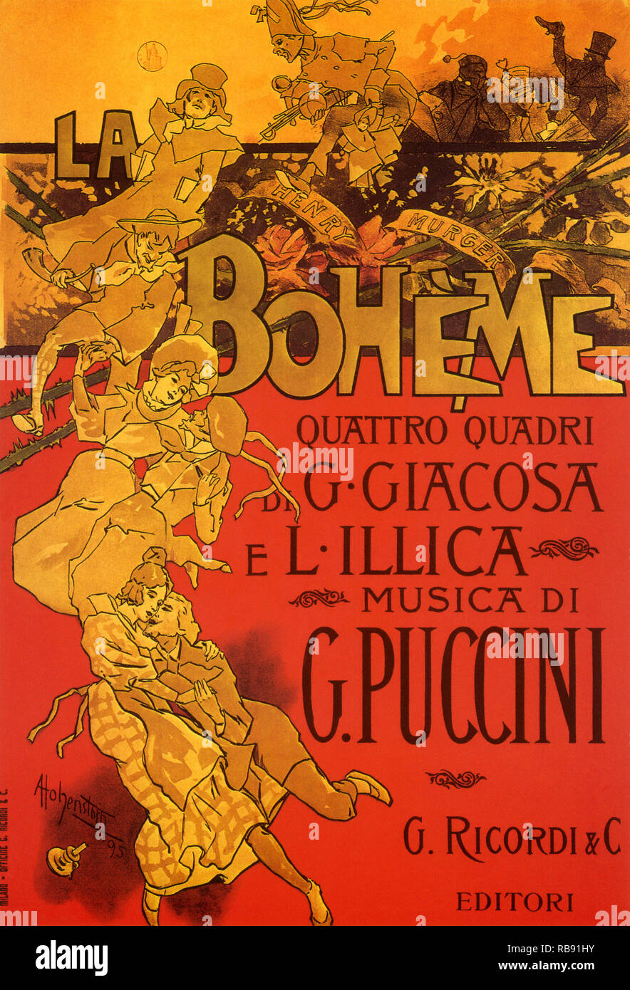 La Bohème Poster Stock Photo - Alamy