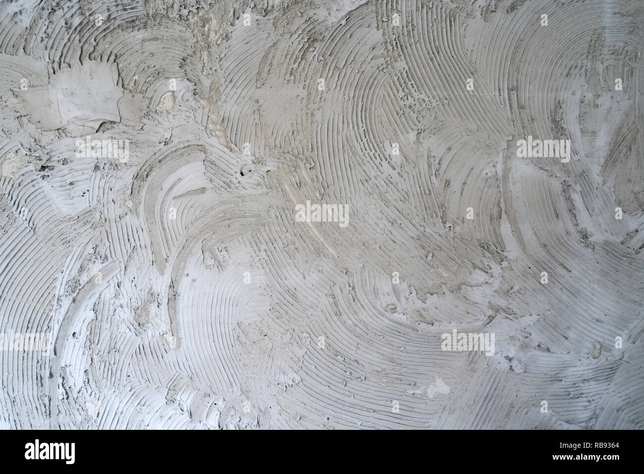 concrete wall comb surface prepared for tiling Stock Photo - Alamy