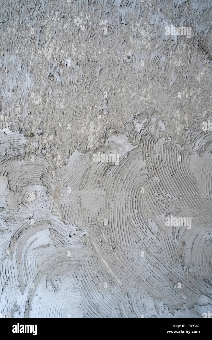 concrete wall comb surface prepared for tiling Stock Photo - Alamy