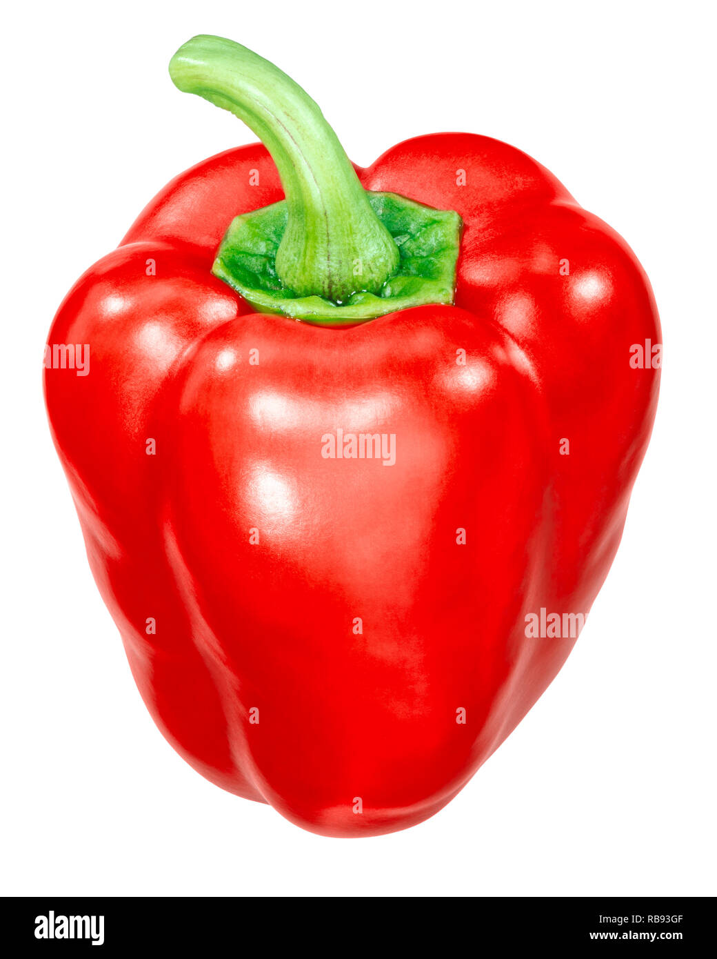 Red Bell Pepper (Capsicum annuum), whole pod Stock Photo - Alamy