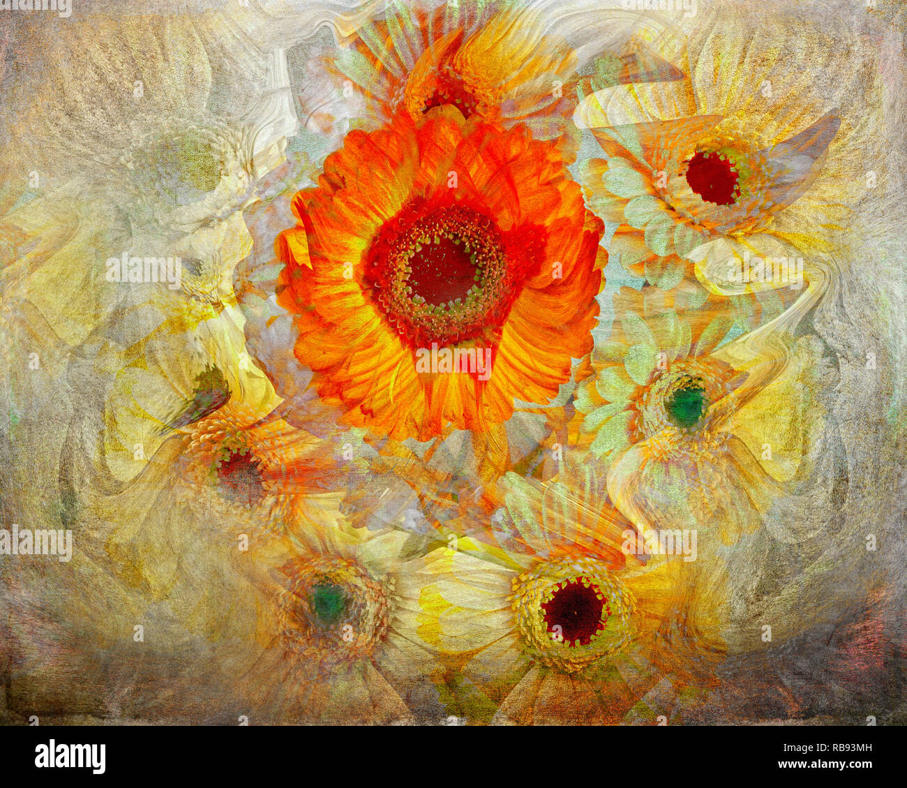 DIGITAL ART: Floral Joy Stock Photo - Alamy