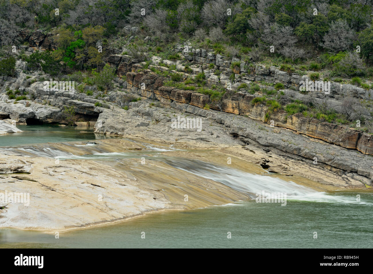 Pedernales River, Pedernales Falls State Park, Texas, USA Stock Photo ...