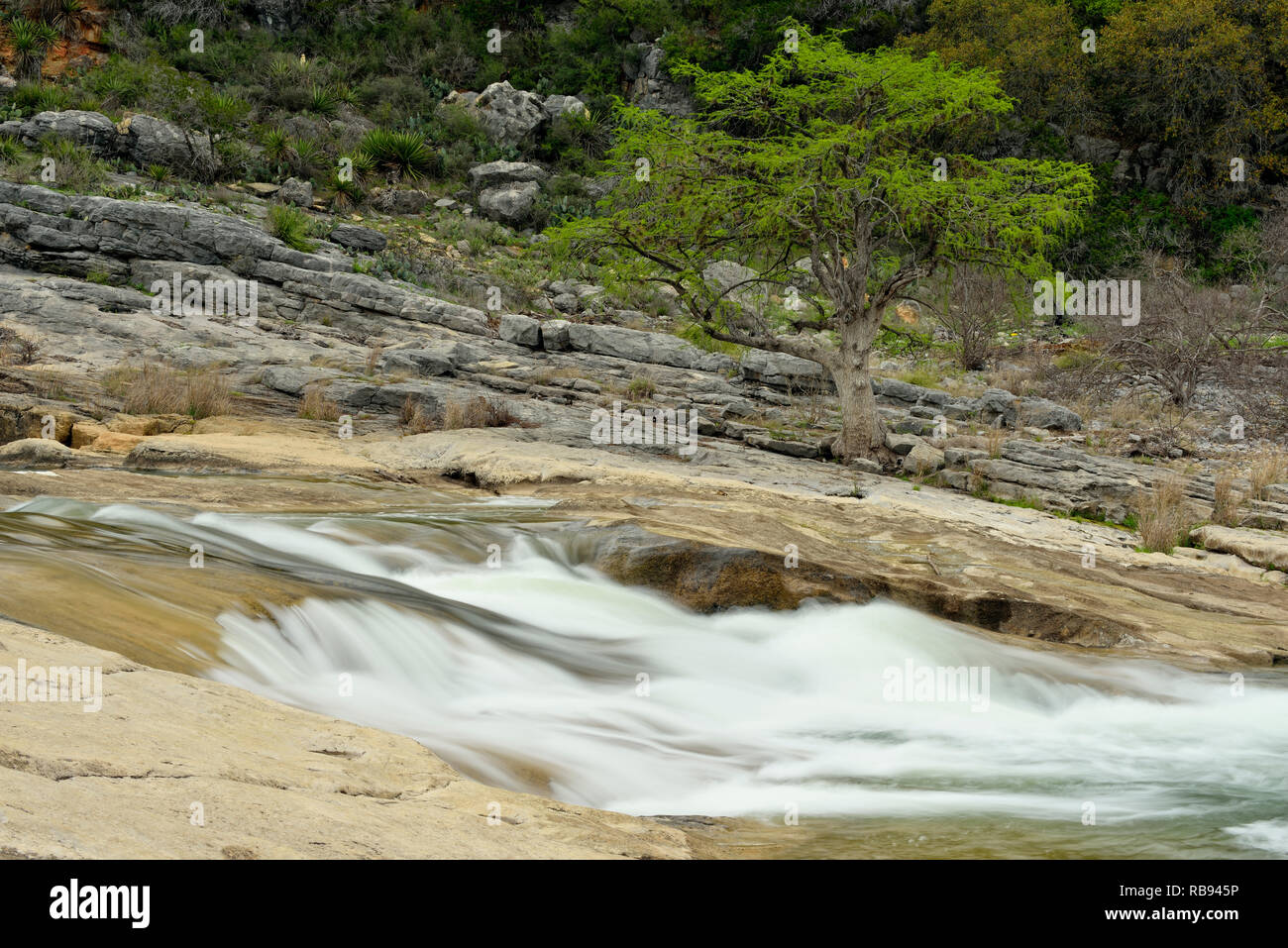 Pedernales River, Pedernales Falls State Park, Texas, USA Stock Photo ...