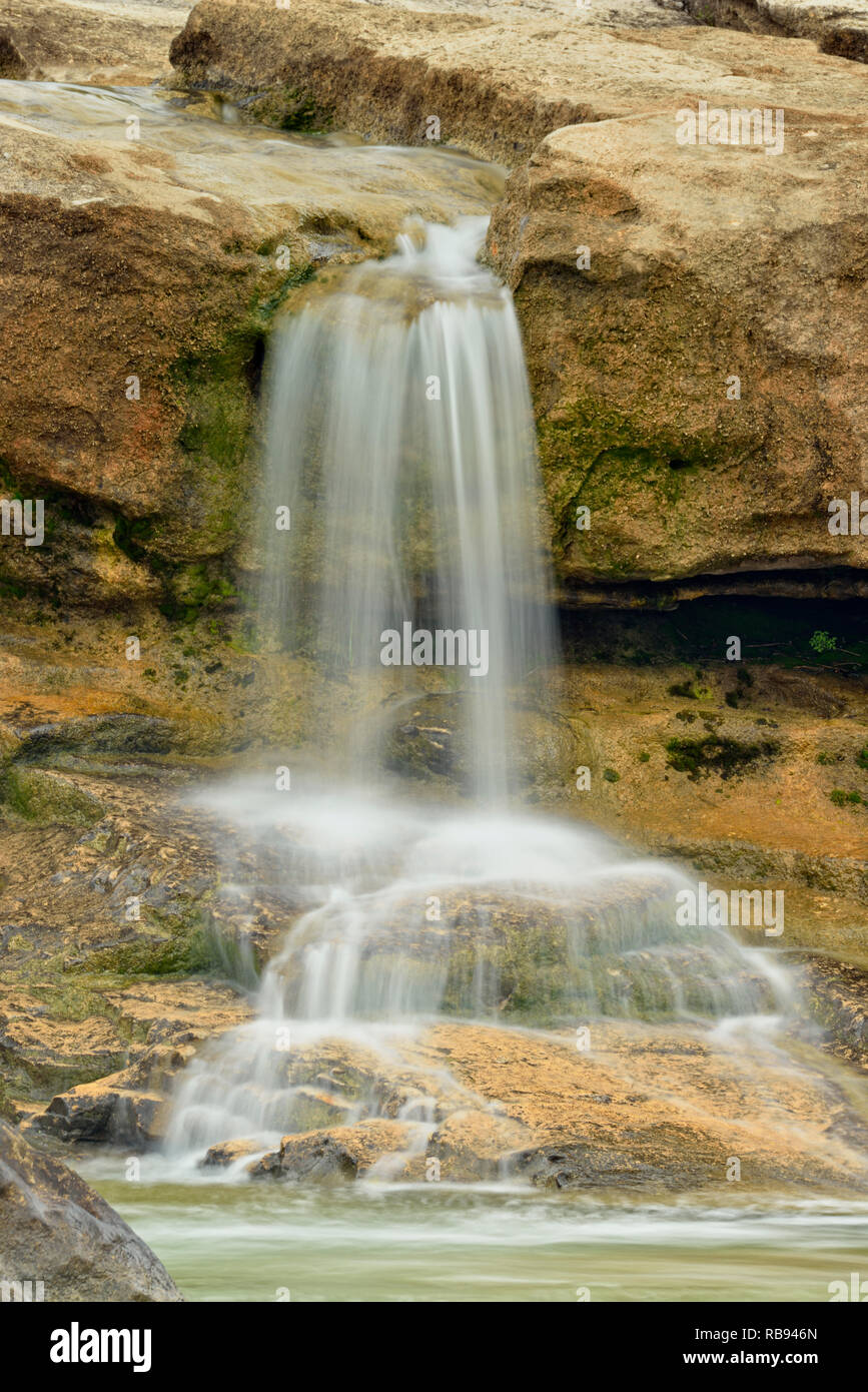 Waterfalls on the Pedernales River, Pedernales Falls State Park, Texas ...