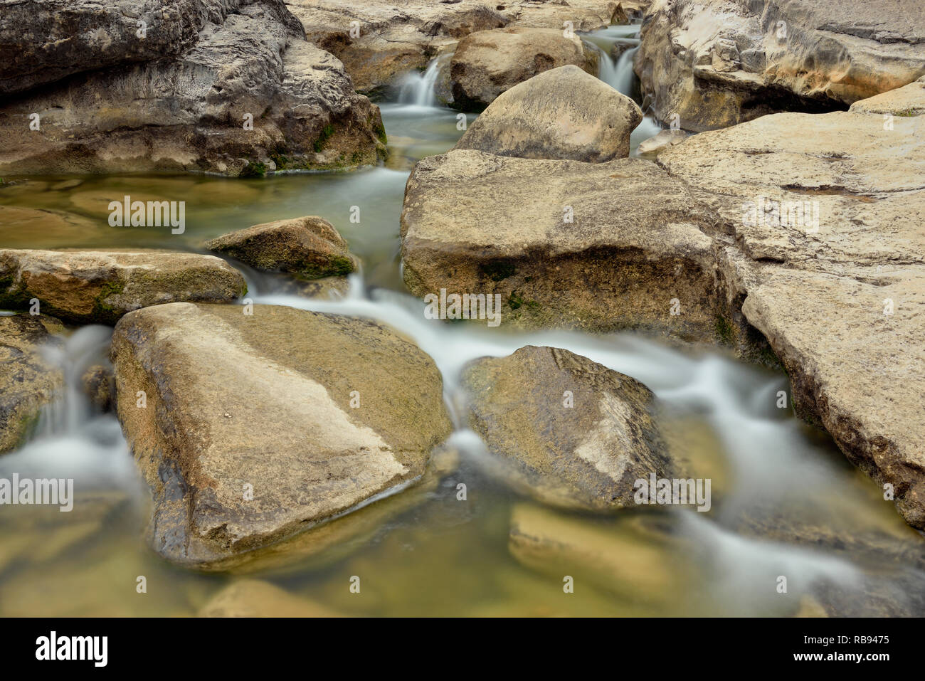 Waterfalls on the Pedernales River, Pedernales Falls State Park, Texas ...