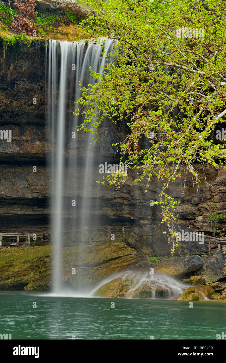 Hamilton Creek Waterfall and Hamilton Pool, Hamilton Pool Preserve ...